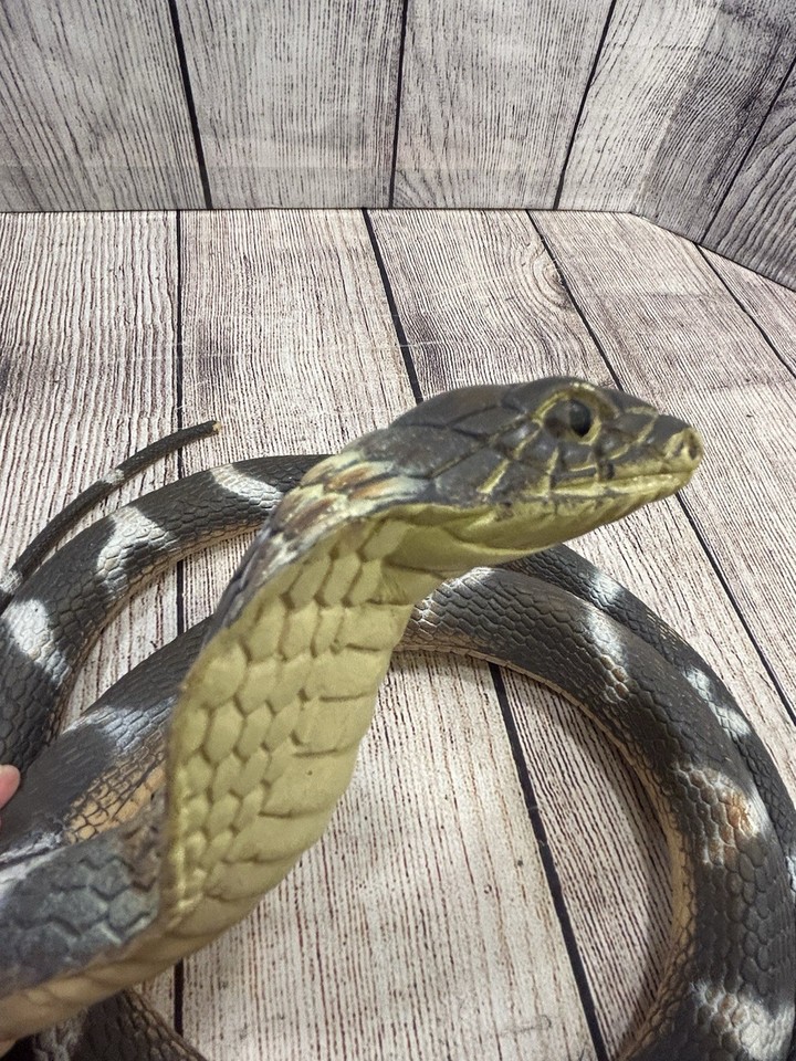 Vintage 1980s King Cobra Rubber Toy Snake — 4'10" Long — Hefty ...