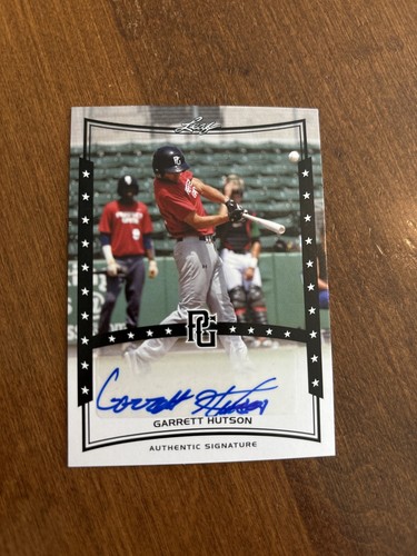 Garrett Hutson 2014 Leaf Perfect Game Autographs Black Auto A-GH1 ...