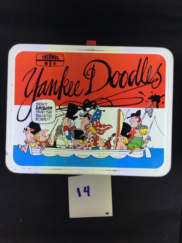 Vintage 1975 Metal Lunchbox Yankee Doodle Lunch Box Thermos | eBay