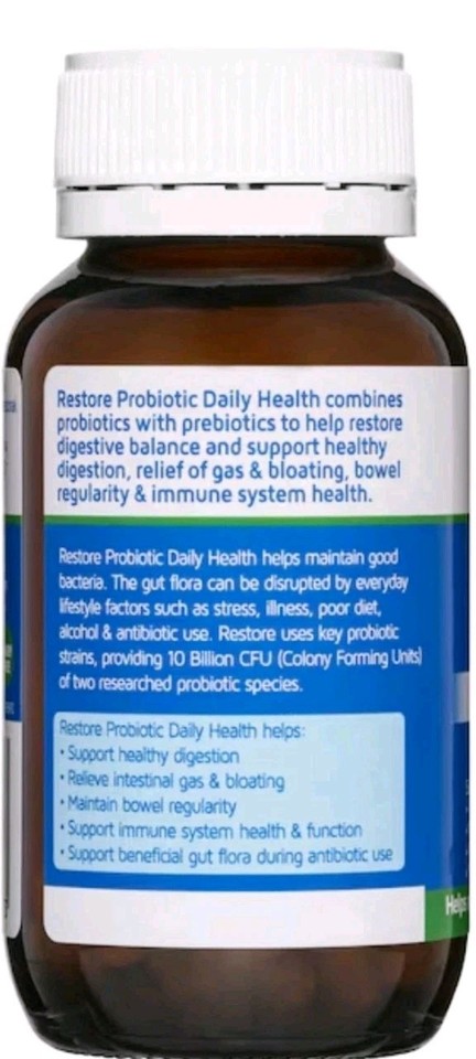 2 x Nature's Way Restore Probiotic Daily Health & Prebiotic 90 pack | eBay