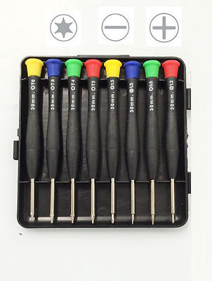 NEW ( 8 PC ) Magnetic Phillips, Flat and Star Precision Screwdriver Set ...
