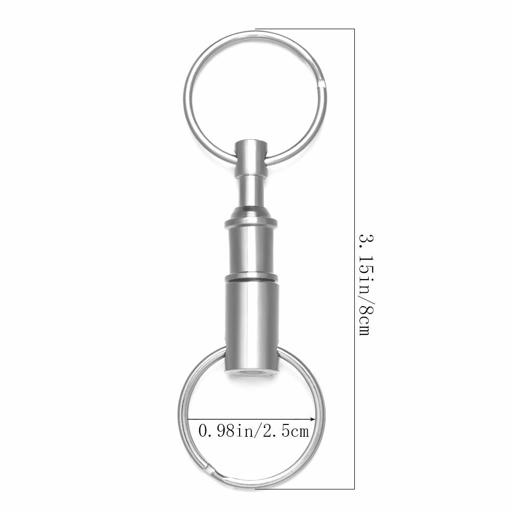 Separable Double Ring Removable Key Ring Child-mother Buckle Separate ...