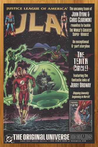 2004 DC Comics JLA Print Ad/Poster Justice League John Byrne Jerry ...