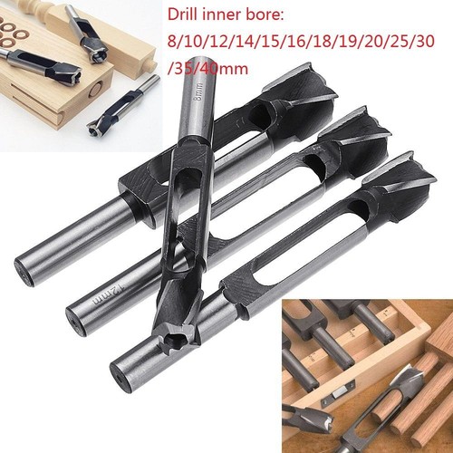Metal Tenon Dowel Plug Drill Durable Shank Cutter Tapered Woodworking 8 ...
