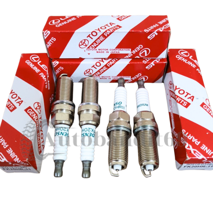 SPARK PLUG FK20HR-A8 90919-01287 4PCS For Toyato Prado Highlander Rav4 ...