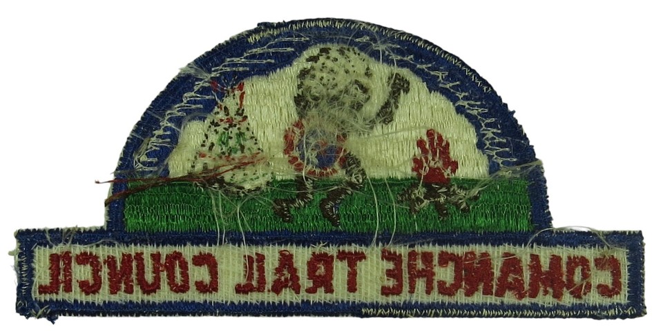 Comanche Trail Council Hat Shaped Patch BLU Bdr (QR2398) | eBay