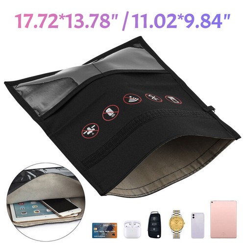 Large Faraday Bag RFID Signal Blocking Shielding Pouch Cell Phone ...