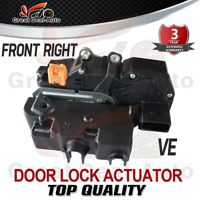 DRIVER SIDE FRONT DOOR LOCK & ACTUATOR FOR HOLDEN COMMODORE VE SS SV6 ...
