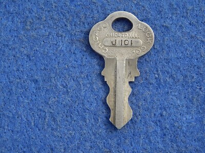 vintage coin op key: Chicago Lock key J 101 | eBay