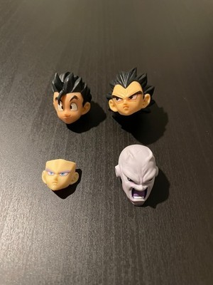 SH Figuarts Jiren Trunks Gohan Vegeta Head Face Part Custom Fodder ...