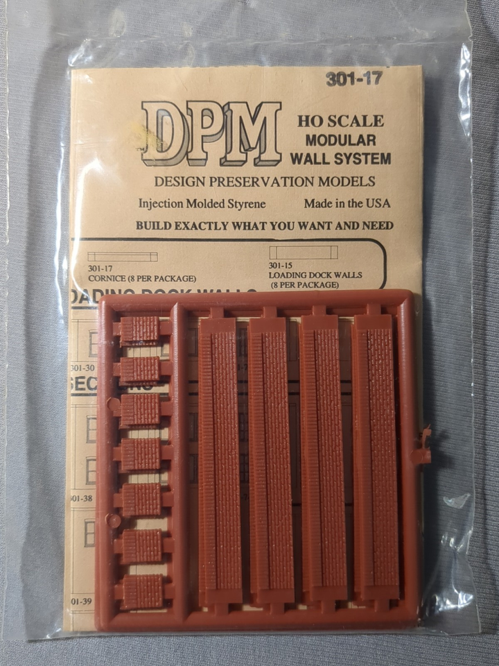 HO scale DESIGN PRESERVATION MODELS Modular Wall System: 8 Packs (Lot 3 ...