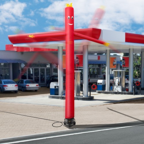 20 ft Inflatable Wacky Waving Flailing Arms Tube Man - Red Dancing Air ...