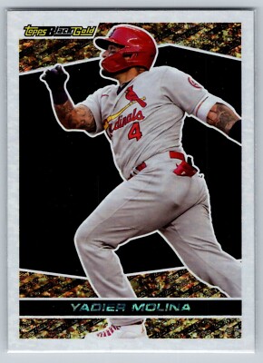 2021 Topps Update Black Gold Yadier Molina Card BG-16 St. Louis ...
