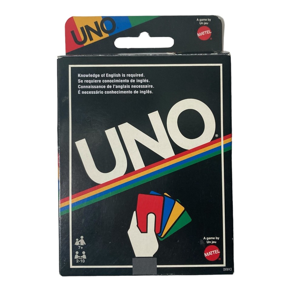 Mattel Games Uno Retro Edition Family Card Game Collectible Cards ...