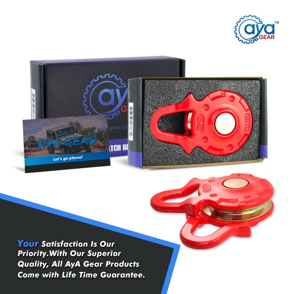 AYA Gear Multi-Function Premium Snatch Blocks 66,000 lbs(30Ton) break ...