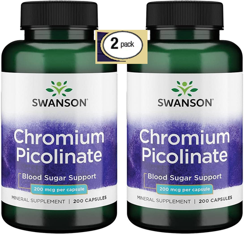 2 Pack Chromium Picolinate 400 Caps 200Mcg Metabolism Support Healty ...