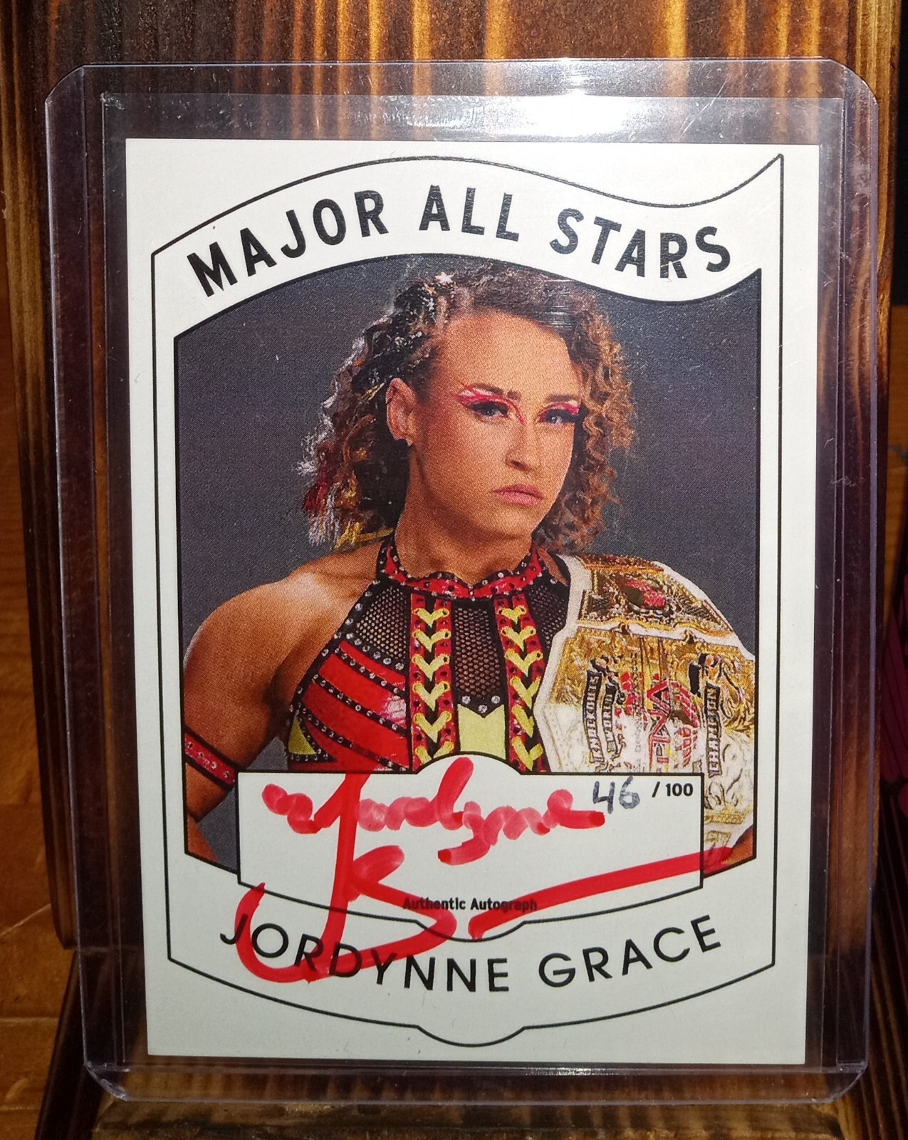 Major Wrestling Figure Podcast Jordynne Grace Major All Star Auto Card ...