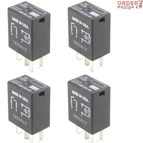 4 Pack Multi-Function Relay 4-PIN OEM Parts Compatible F150 F-250 ...