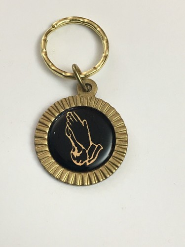 NOS Praying Hand Keychain, Vintage Church Religious Christian Key Ring ...