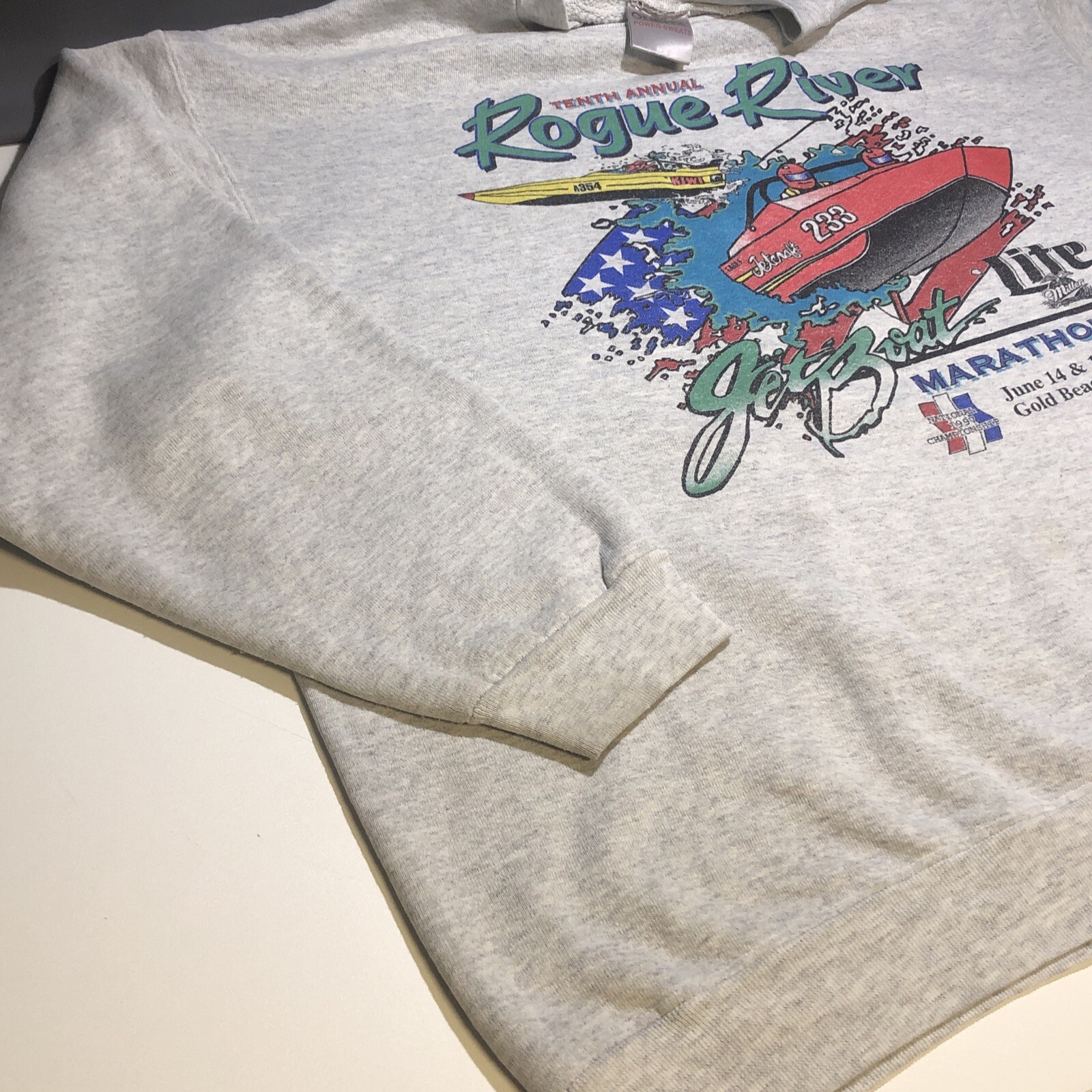 Vintage 1997 Rogue River Jet Boat Racing Sweatshirt O… - Gem