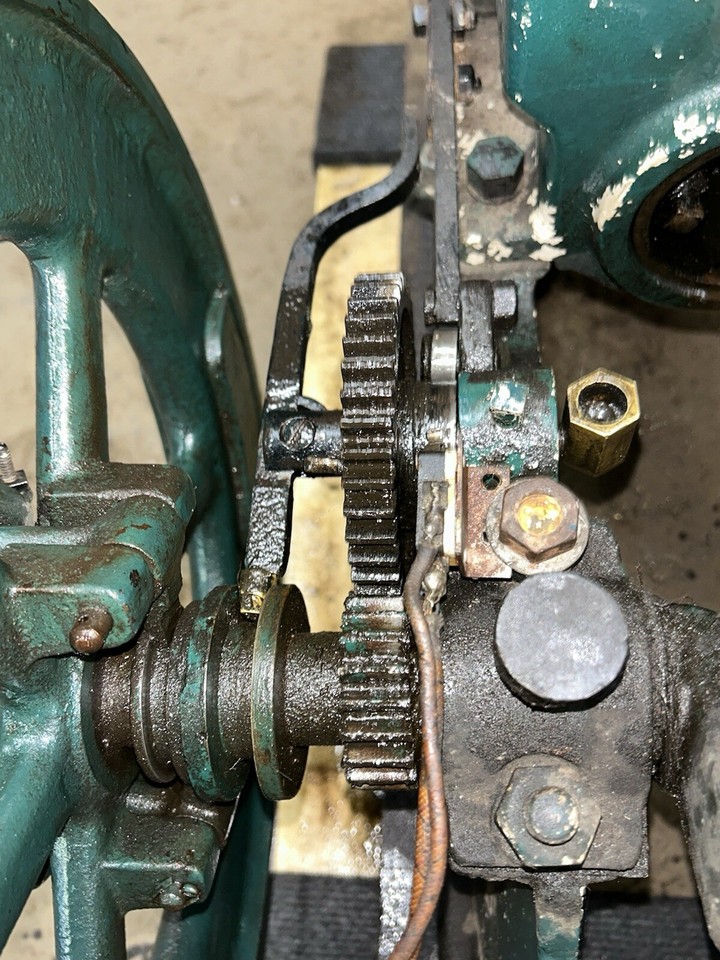 1 1/2 HP KELLER HARDIE BLOOMER MACHINE WORKS Hit Miss Gas Engine BRASS ...