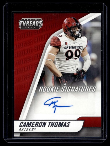 Cameron Thomas 2022 Panini Chronicles Threads Autograph Card #TH-CMT | eBay
