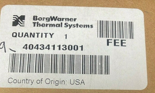BorgWarner Thermal Systems 40434113001 for sale online | eBay