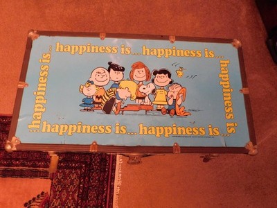 Vintage Peanuts Toy Chest Charlie Brown Snoopy Rare Blue Foot Locker | eBay
