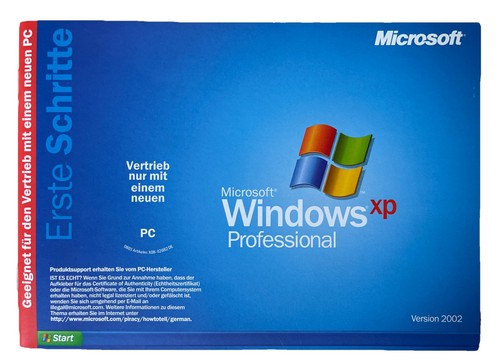 Microsoft Windows XP Professional 32-Bit DEUTSCH - Original System ...