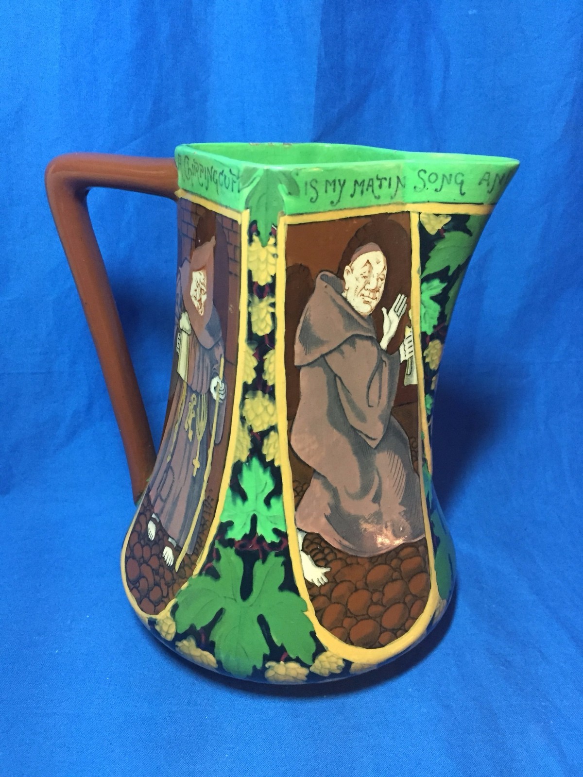 Shelley Wileman Foley Intarsio pottery Monks pitcher Rhead design | eBay