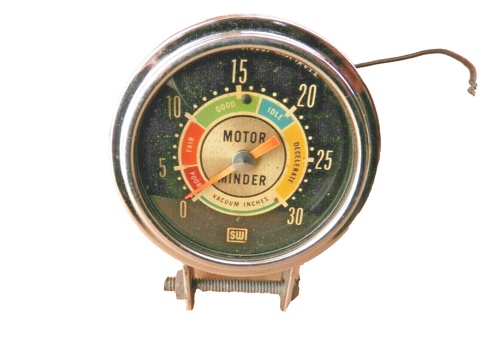 SW Stewart Warner 355 Vacuum Gauge Motor Minder 2 5/8" Hot Rat Rod ...