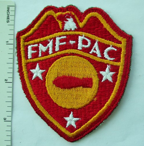WW2 Vintage US MARINE FMF-PAC BOMB DISPOSAL PATCH USMC Cut Edge ...