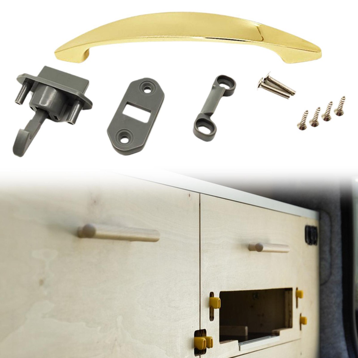 Rv Cabinet Latch Camper Car Push Lock Diameter 26mm RV Caravan Boat