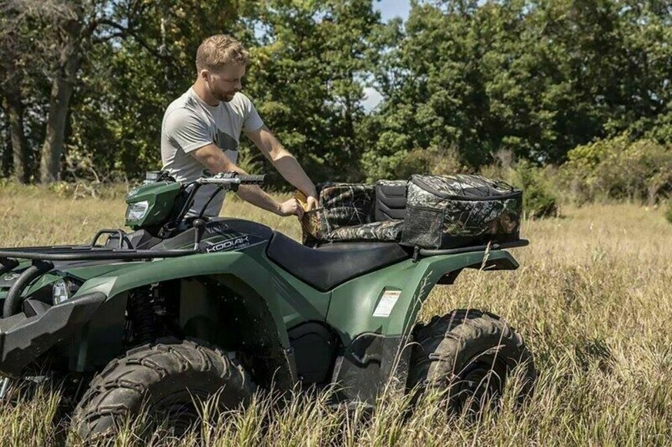 Kolpin Universal ATV Rear Rack Pack Cooler Seat Storage Cargo Bag Mossy ...