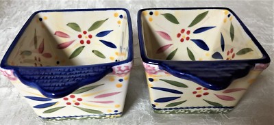 2 Temptations Old World Confetti Ramekins Multicolor Sponge Bands ...