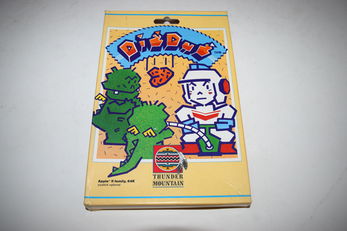 Dig Dug Apple II Computer 1983 Video Game Floppy Disc Complete in Box ...