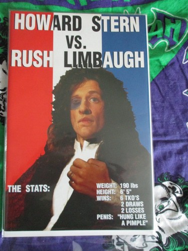 Comics Howard Stern vs. Rush Limbaugh B/W Comic | eBay