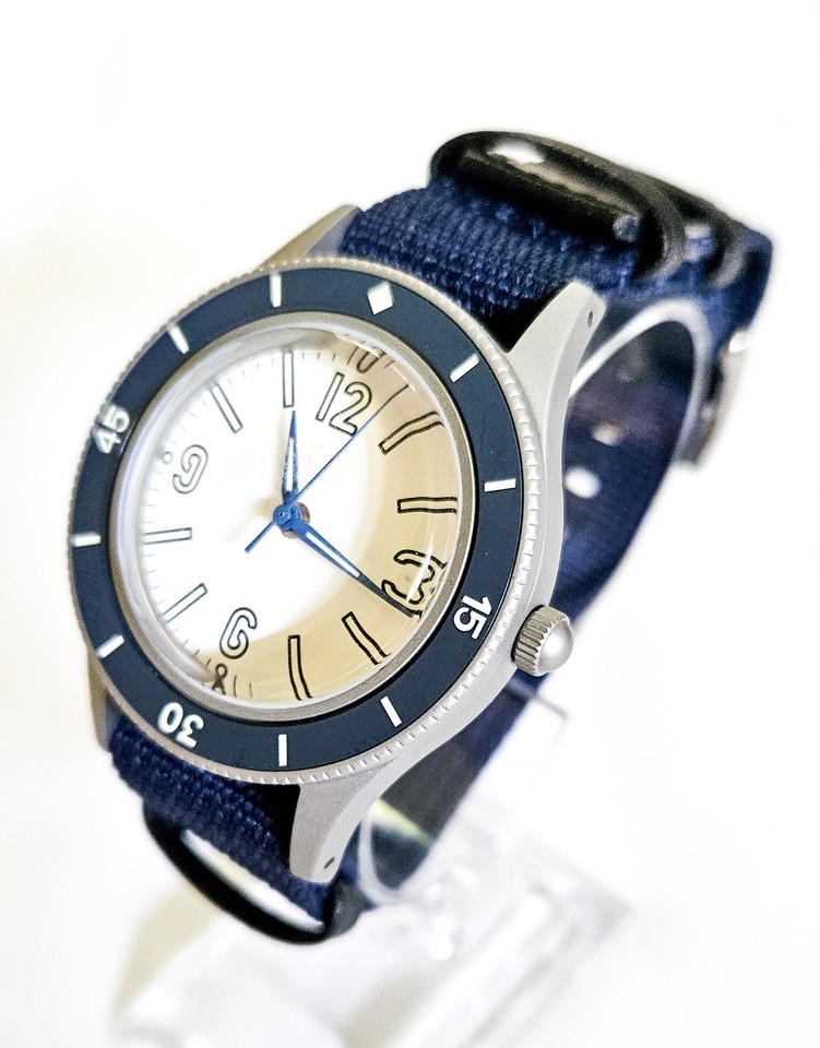 White Dial Automatic Mechanical Dive NH35 Mod Watch | eBay