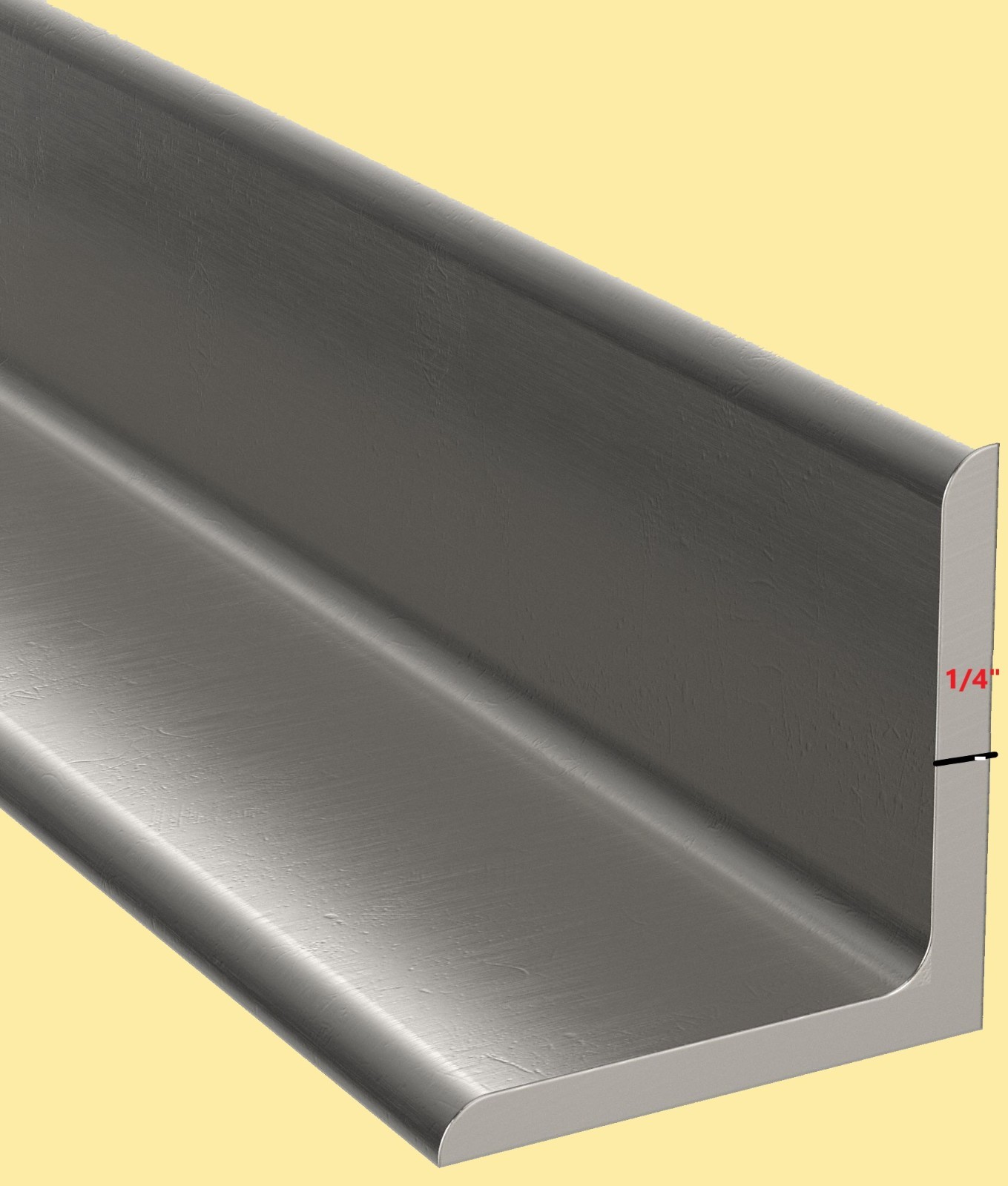 6061 T6 2" x 2" x 1/4" Structural Aluminum Angle Custom Cut to your ...