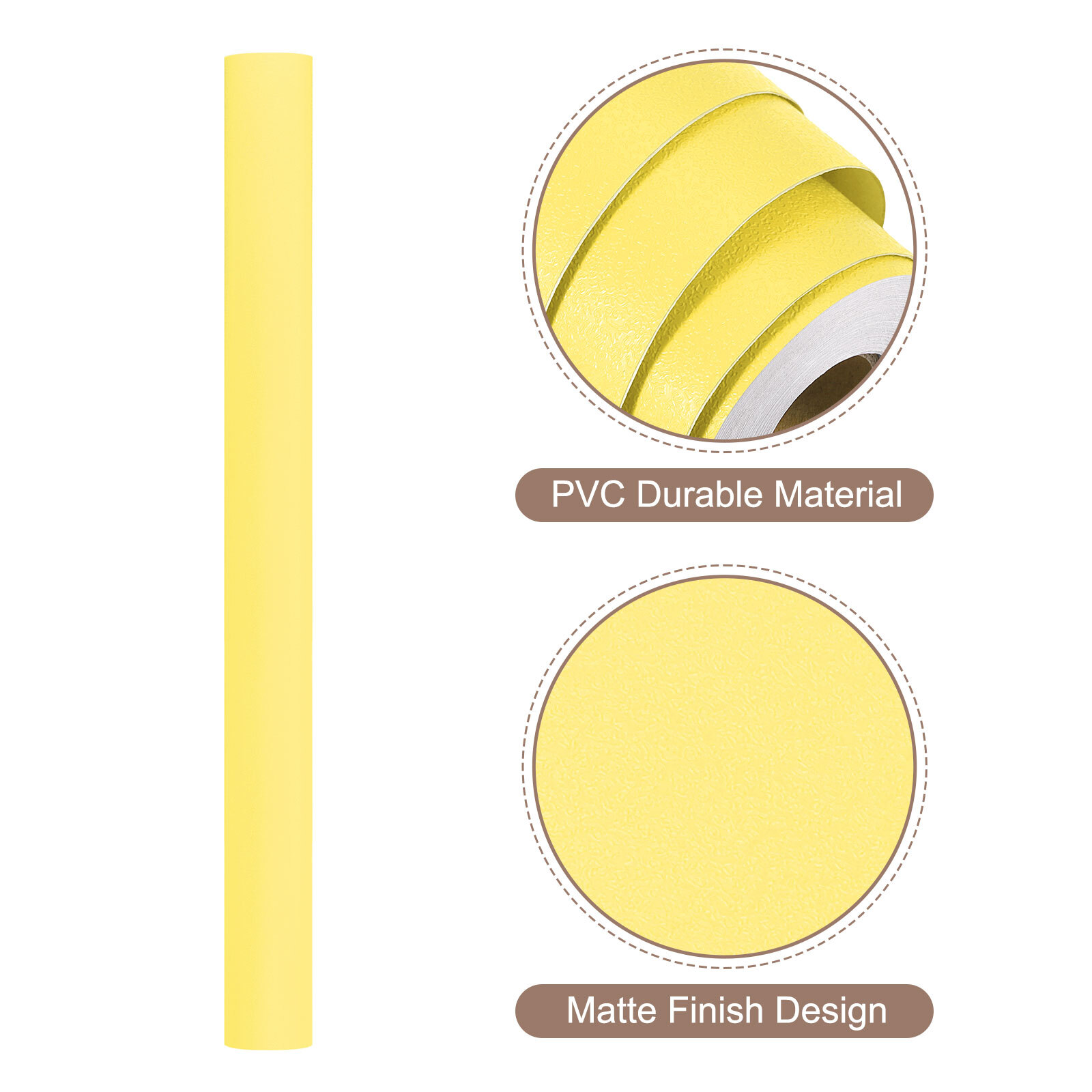 394"x23.6" Lemon Yellow Wallpaper, Lemon Yellow Contact Paper ...