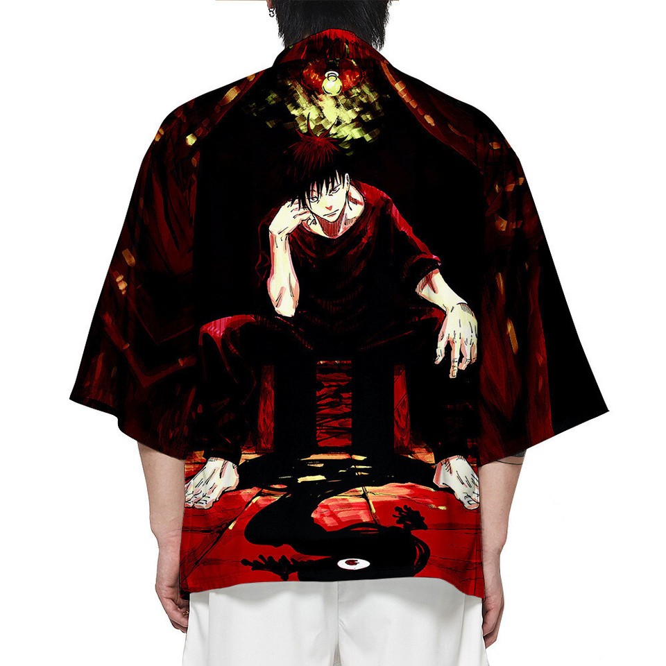 Jujutsu Kaisen Gojo Satoru Anime Cosplay Kimono Costume Haori Casual ...