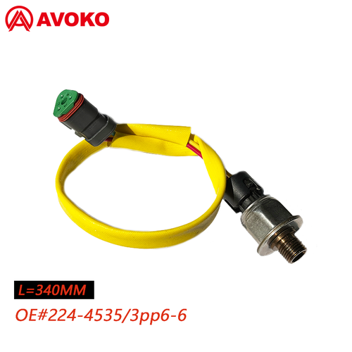 For Caterpillar CAT C15 MXS BXS NXS Fuel Rail Pressure Sensor 3PP6-6 ...