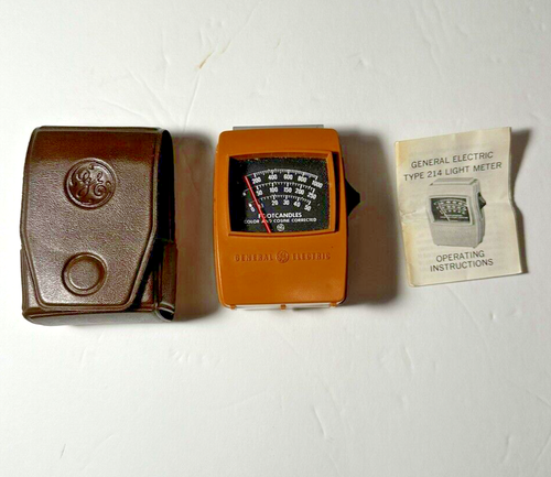 Vintage GE Light Meter Model No. 214 with Case | eBay