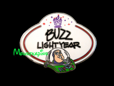 Toy Story BUZZ Lightyear - NAME BADGE Disneyland HK 2010 Disney Mystery ...