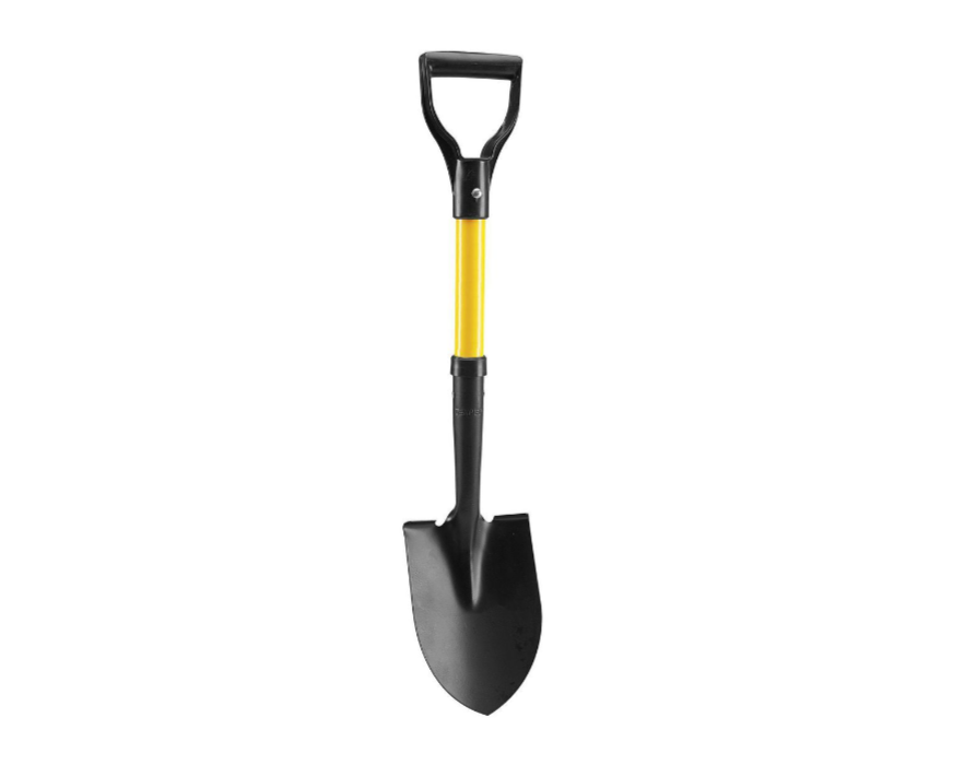 27 in. Round Nose Mini Digging Garden Shovel with Comfort Grip Handle ...