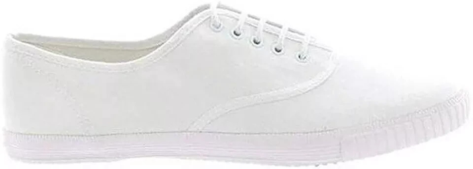Kids Infant Plimsoll Boys Girls Dance White Canvas Pumps School Casual ...