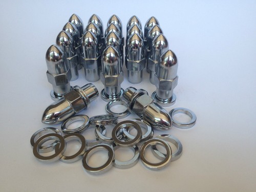 Ford 20 Bullet Wheel Nuts Centerline Auto Drag & US Indy 1/2"x 3/4 ...