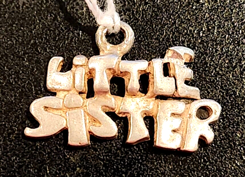 Vintage SJC Sterling Silver LITTLE SISTER Charm for Charm Bracelet, 1 ...