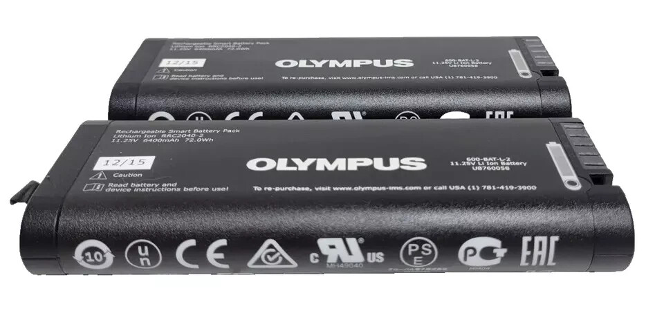 LOT OF 2- OLYMPUS RECHARGEABLE SMART BATTERY PACK RRC2040-2 - *UNTESTED ...