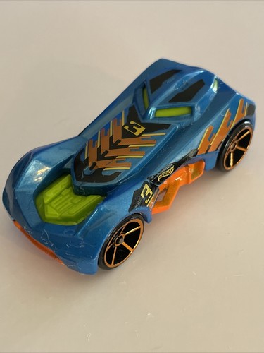 2014 Mattel Hot Wheels RD-03 Cast Model Race Car Blue With Orange And ...
